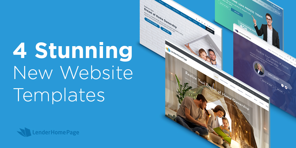 4 Stunning New Website Templates - Ready for use | LenderHomePage